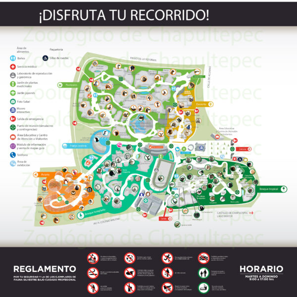 Mapa – Zooaventuras Chapultepec